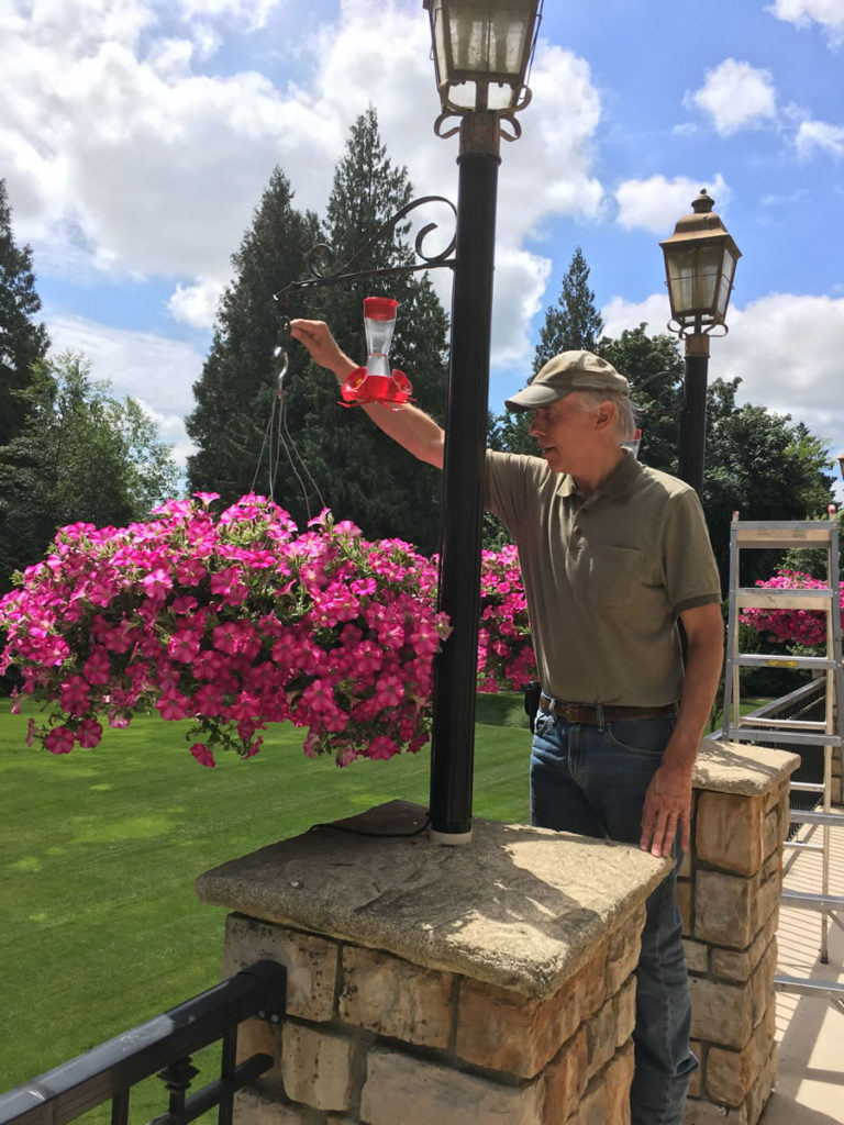 Commercial Hanging Basket Installations - Plant Booster